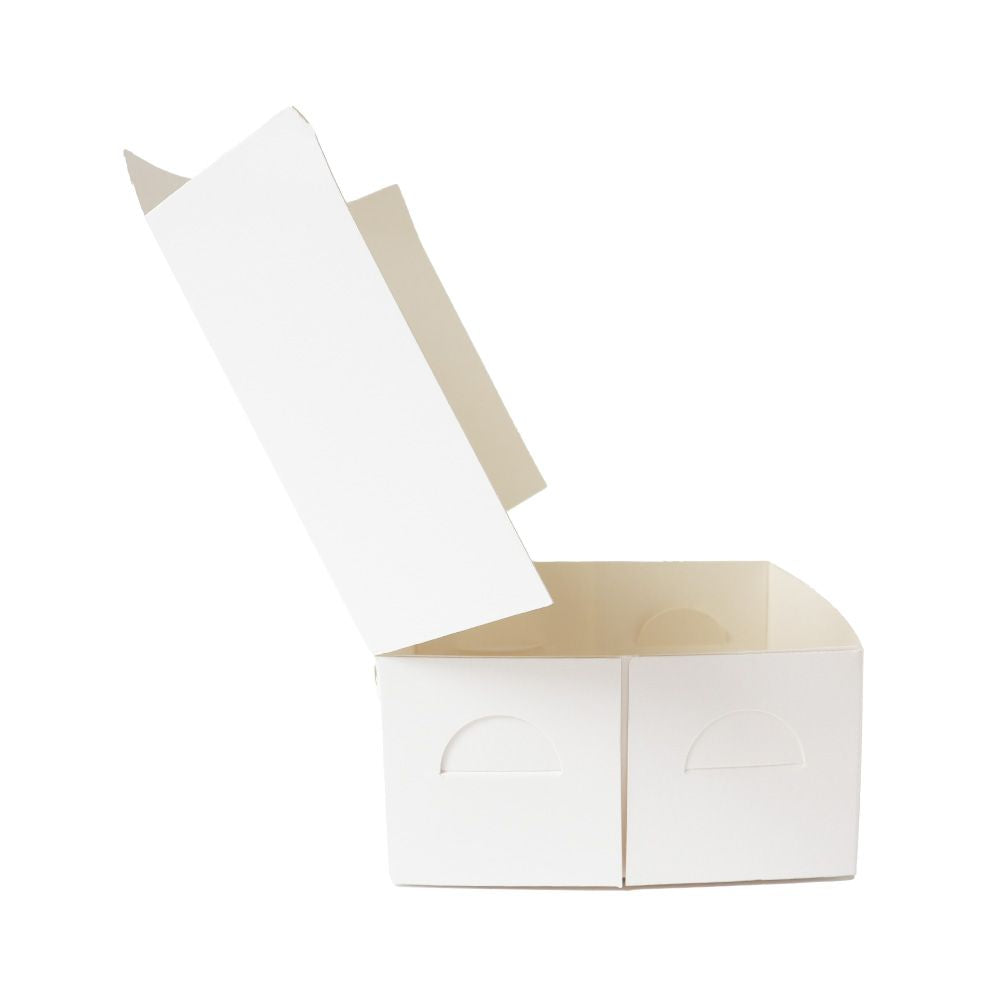 25 x White Cardboard Cake Boxes - 127mm x 127mm x 64mm– Stampbourne