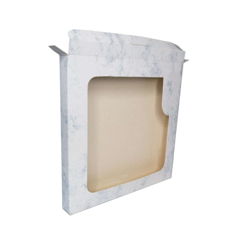 25 x Blue Marble Printed Cardboard Gift Boxes - 216mm x 216mm x 19mm ...