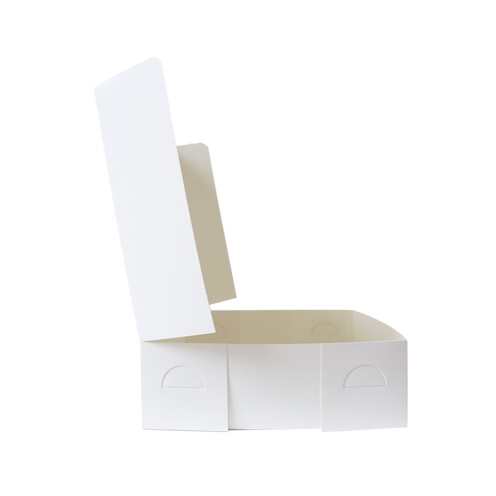 25 x White Cardboard Cake Boxes - 305mm x 305mm x 102mm– Stampbourne
