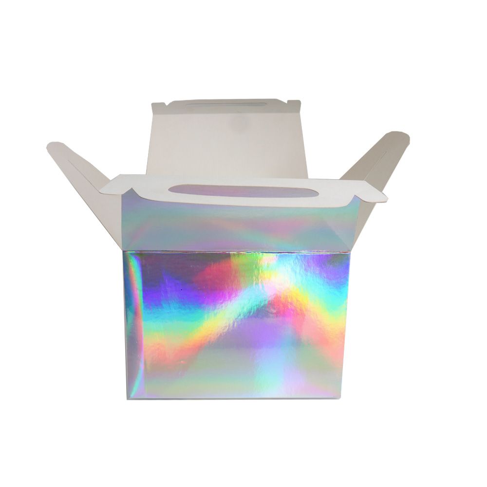 25 x Bright Silver Luxury Boxes w/ Handles - 175mm x 75mm x 110mm ...