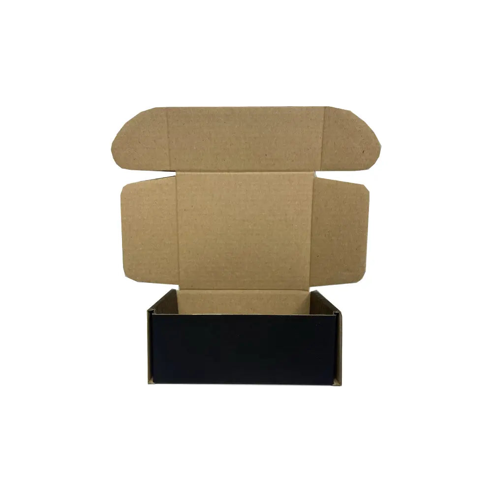 25 x Black Single Wall Cardboard Boxes - 97mm x 83mm x 40mm