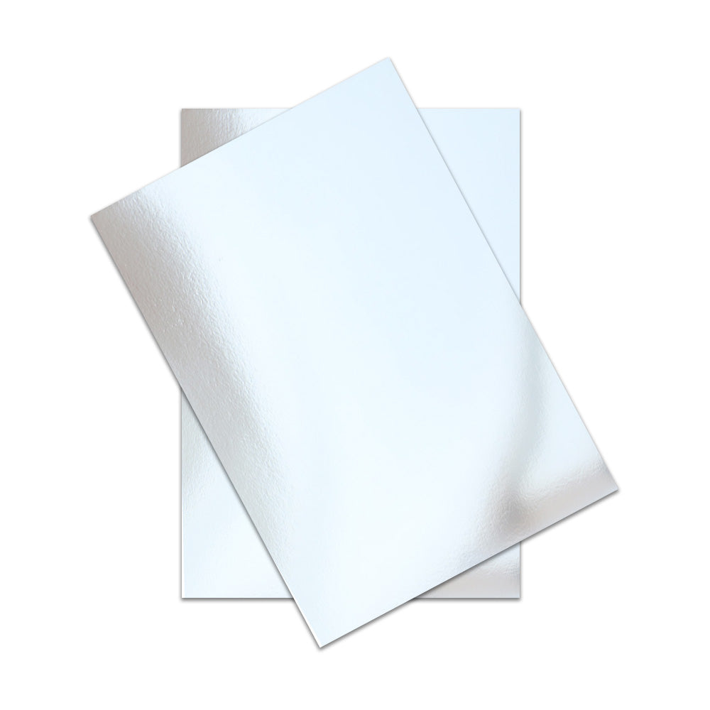 A4 Bright Silver Craft Cut Card (0.35mm) – Pack Of 25– Stampbourne