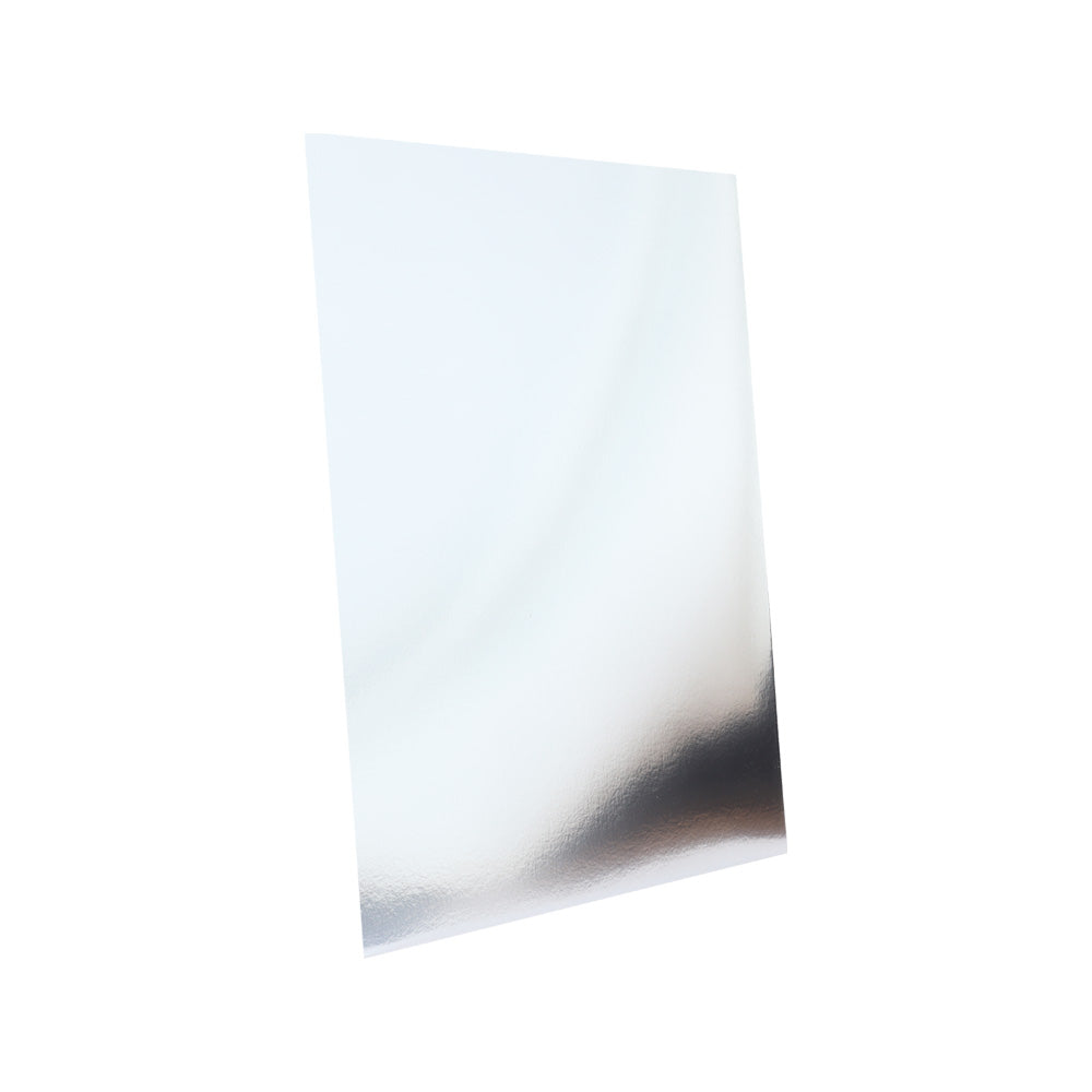 A4 Bright Silver Craft Cut Card (0.35mm) – Pack Of 25– Stampbourne