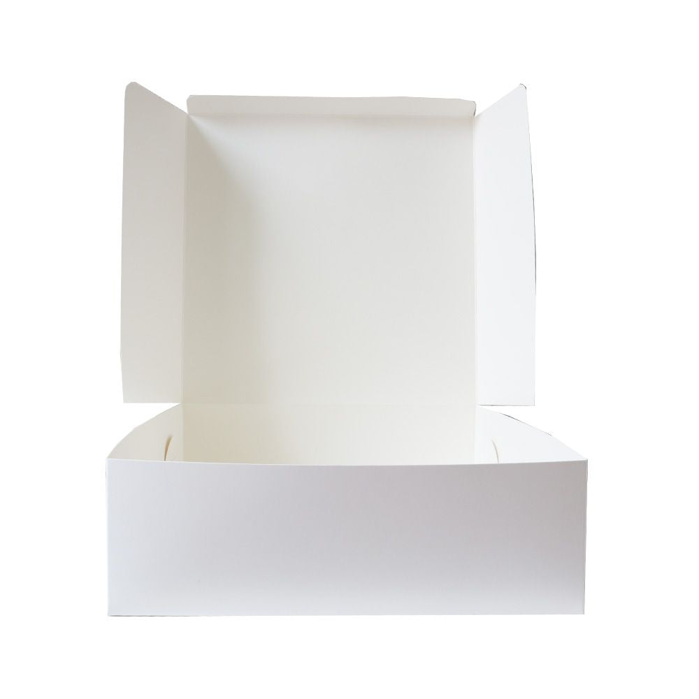 25 x White Cardboard Cake Boxes - 305mm x 305mm x 102mm– Stampbourne