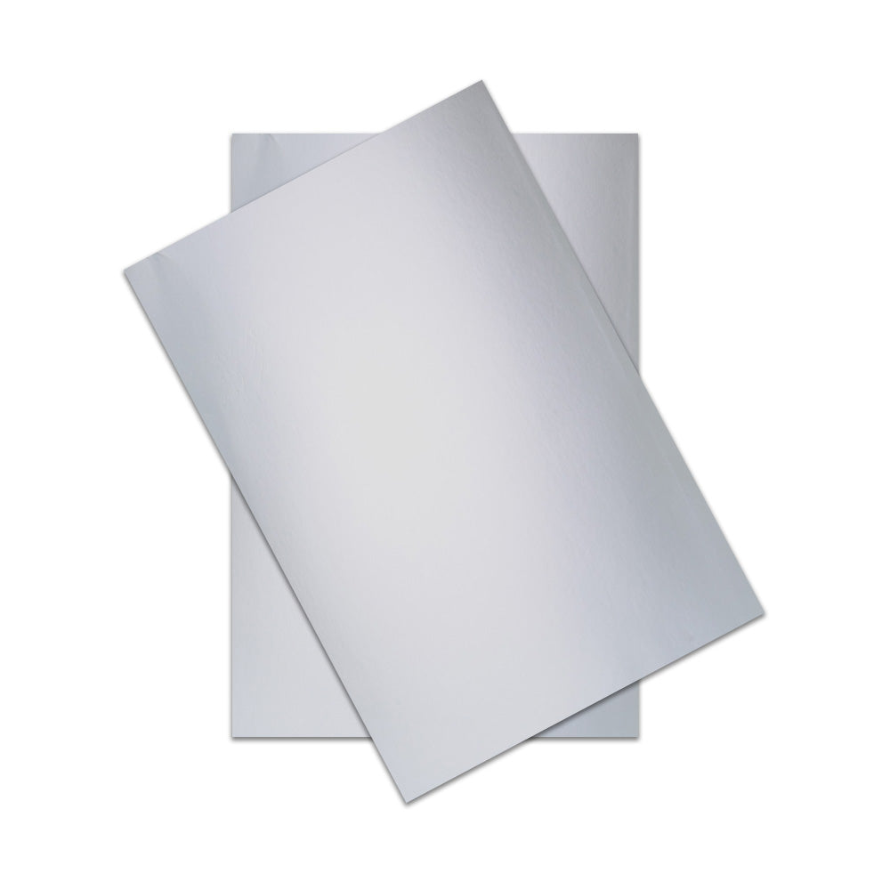 A4 Matte Silver Craft Cut Card (0.35mm) – Pack Of 25– Stampbourne