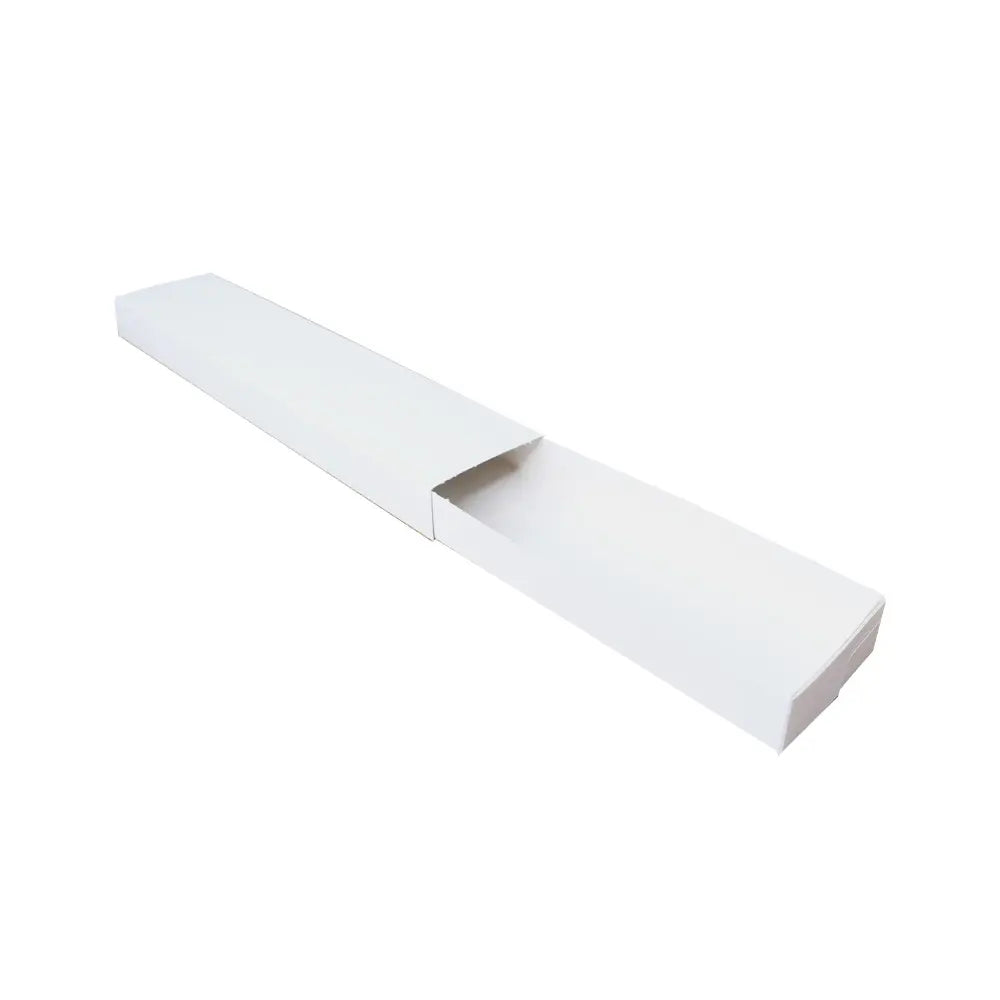 25 x White Pull Out Slide w/ Sleeve Boxes - 255mm x 55mm x 20mm ...