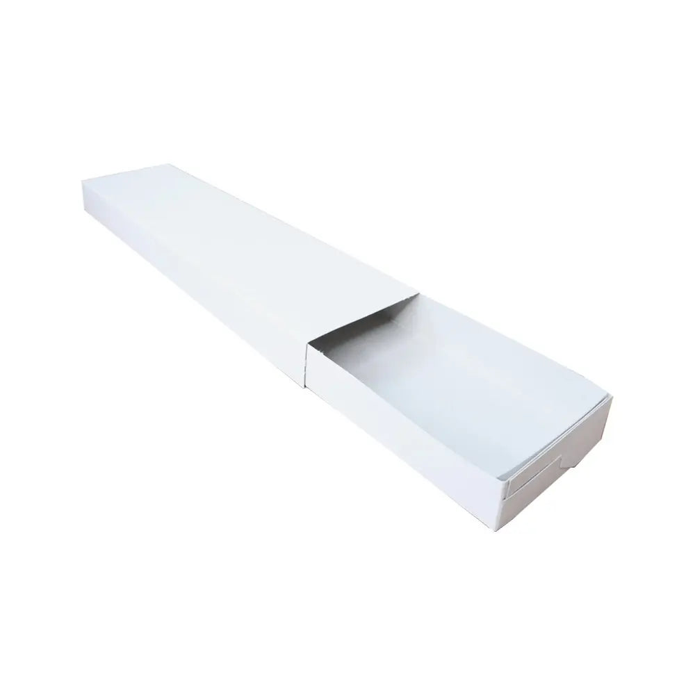25 x White Pull Out Slide w/ Sleeve Boxes - 305mm x 76mm x 25mm