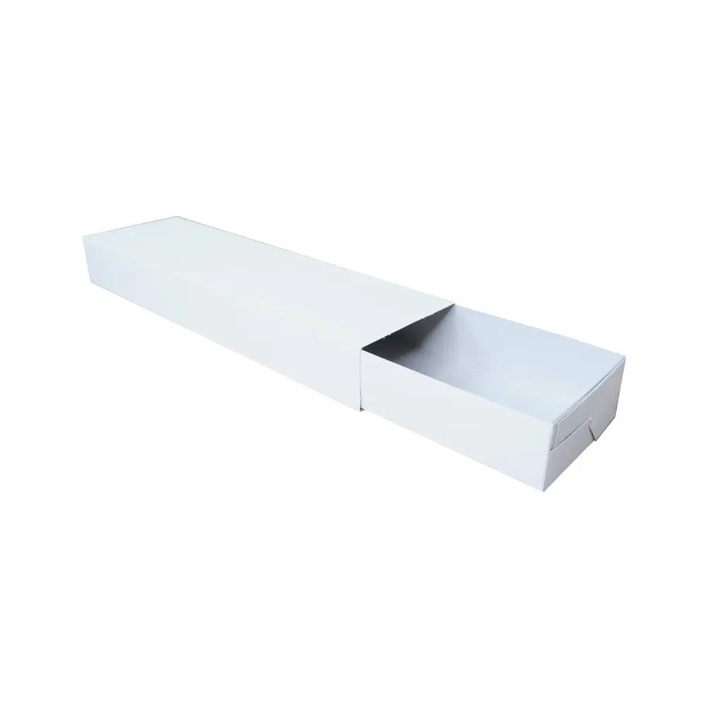 25 x White Pull Out Slide w/ Sleeve Boxes - 305mm x 88mm x 38mm ...
