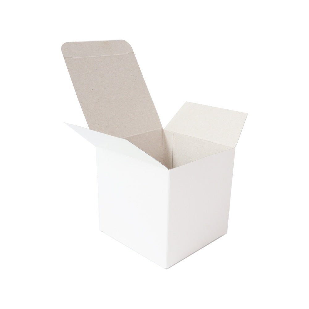 25 x White Cardboard Gift Boxes - 100mm x 100m x 100mm– Stampbourne