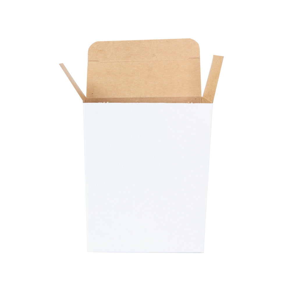 25 x White Cardboard Gift Boxes - 110mm x 40mm x 141mm– Stampbourne