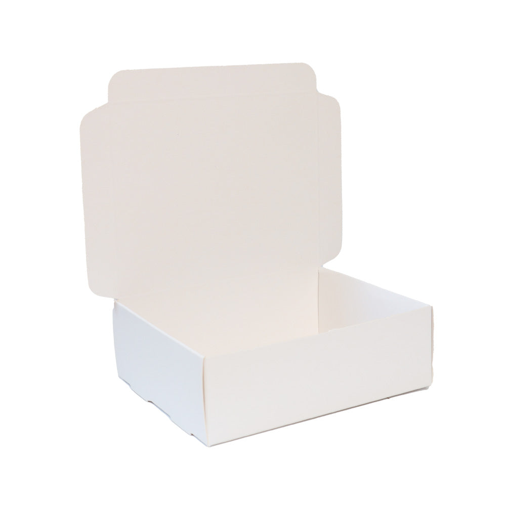 25 x White Cardboard Gift Boxes - 120mm x 95mm x 40mm– Stampbourne
