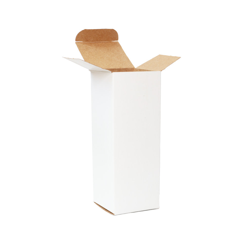 25 x White Cardboard Gift Boxes - 50mm x 50mm x 136mm