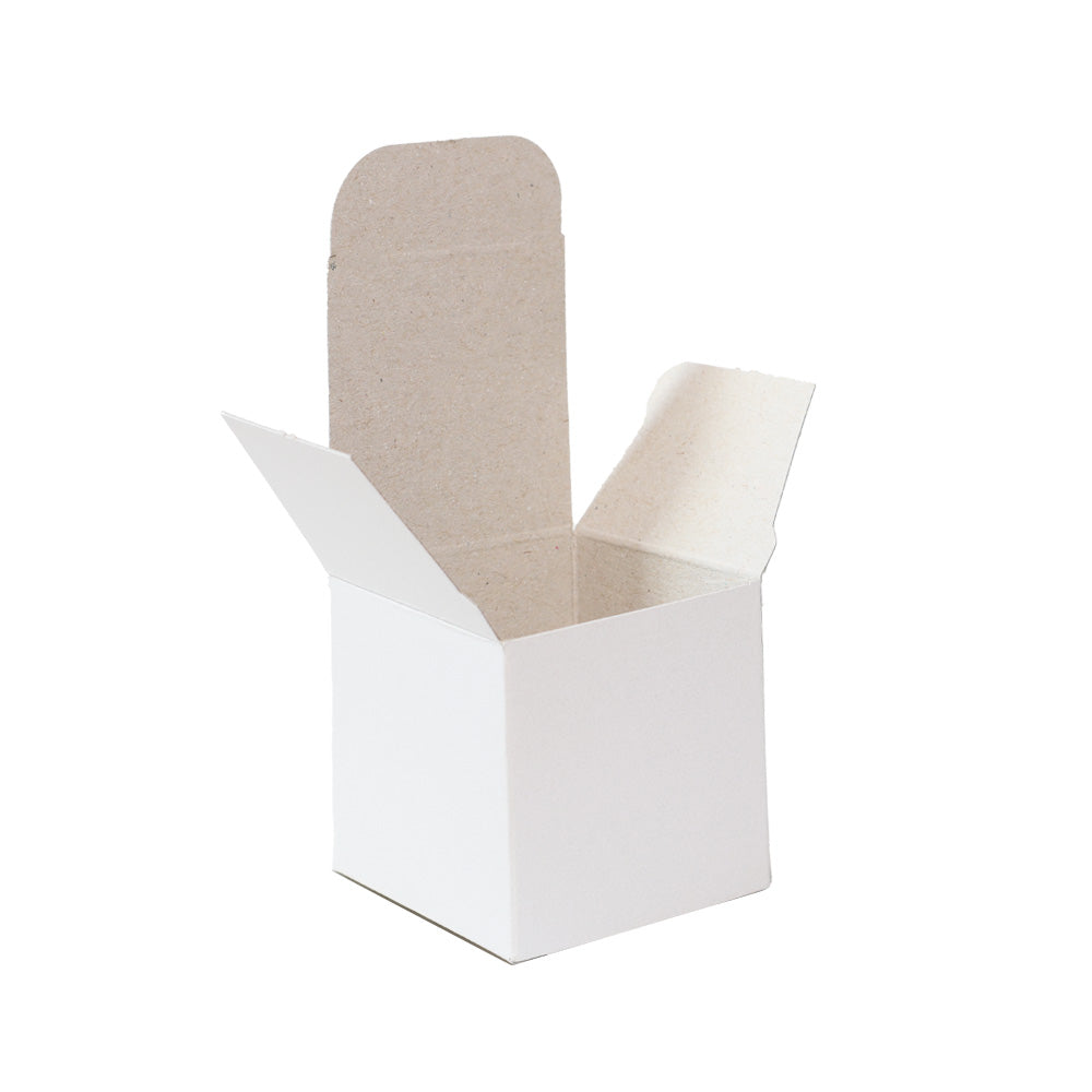 25 x White Wedding Favours Box - 50mm x 50mm x 50mm– Stampbourne