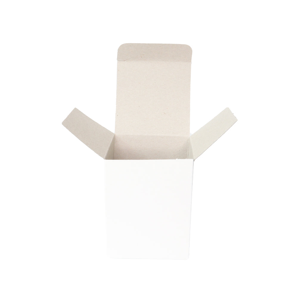 25 x White Cardboard Gift Boxes - 70mm x 70mm x 90mm– Stampbourne