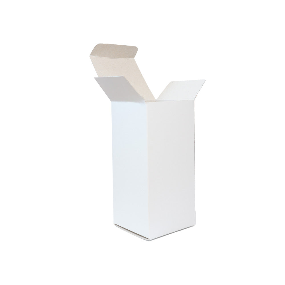 25 x White Cardboard Gift Boxes - 90mm x 90mm x 190mm