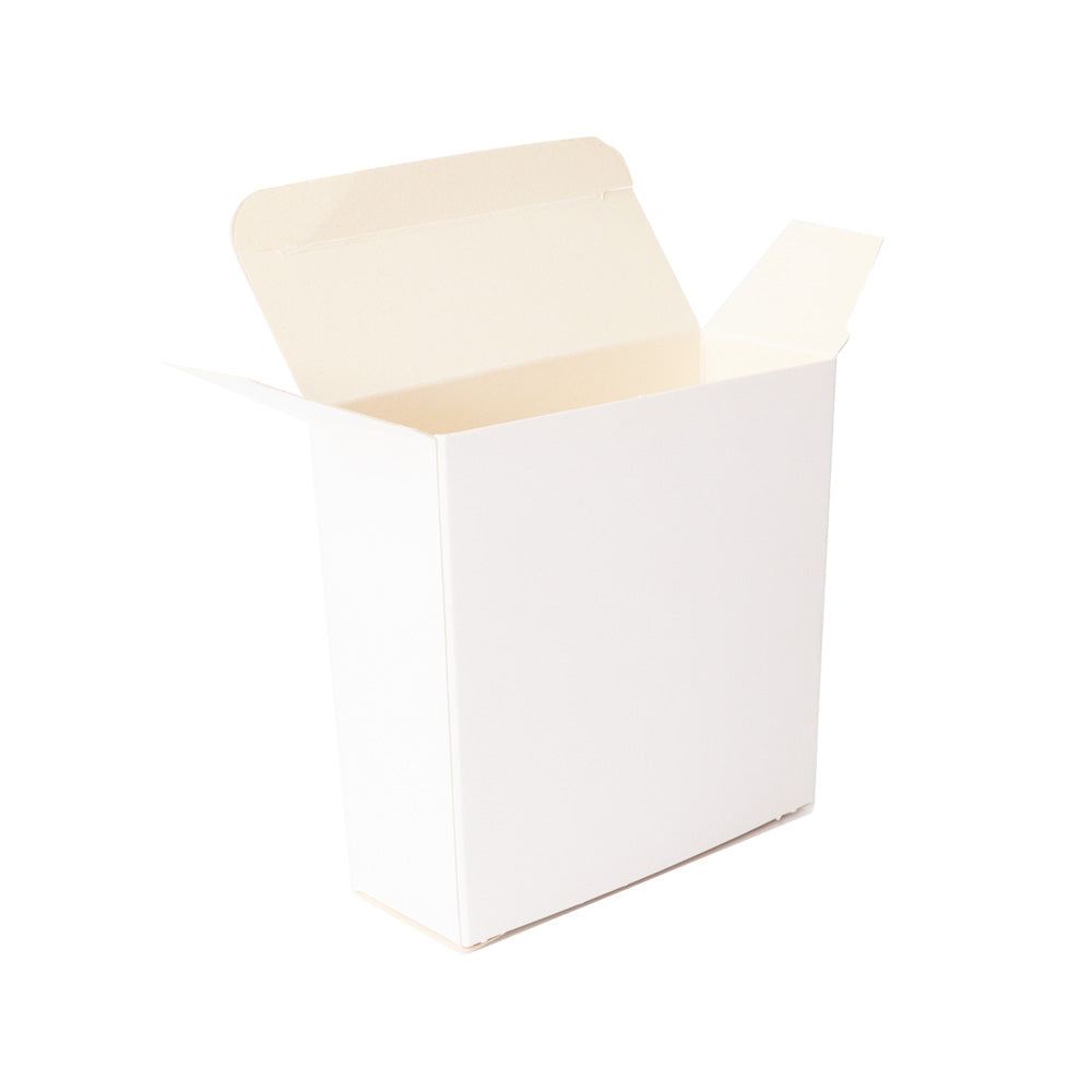 25 x White Cardboard Gift Boxes - 95mm x 34mm x 95mm– Stampbourne