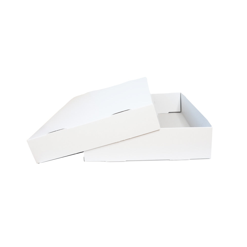 25 x White Cardboard Gift Boxes - 300mm x 212mm x 56mm– Stampbourne